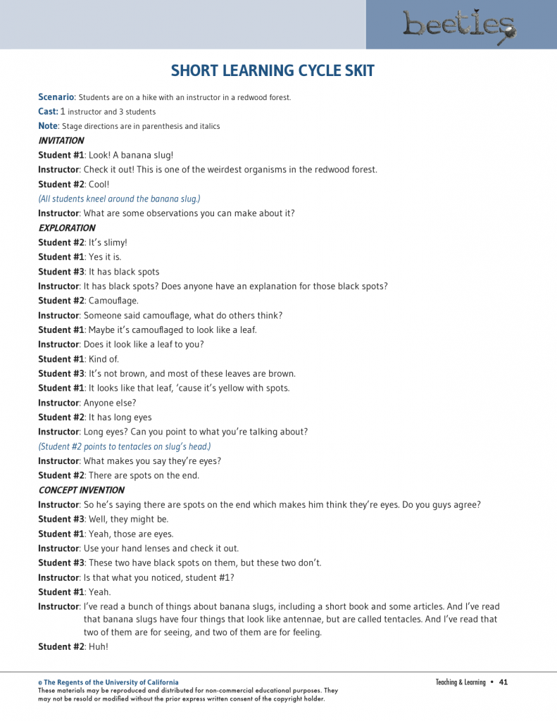 Beetles Project Teaching and Learning - Beetles Project